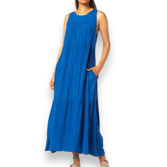 Max Studio | Dresses | Max Studio Tiered Sleeveless Maxi Dress W ...